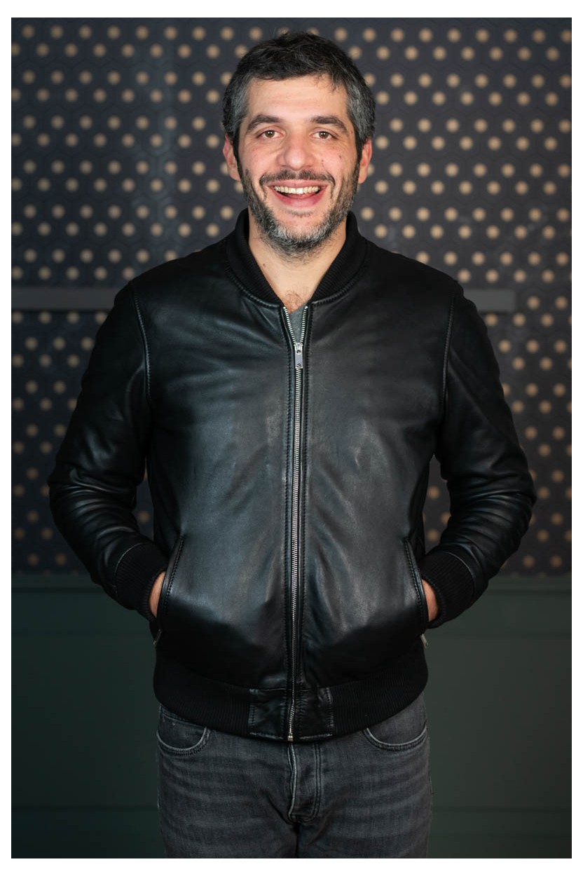 Blouson en Cuir Noir - Jordan Malka