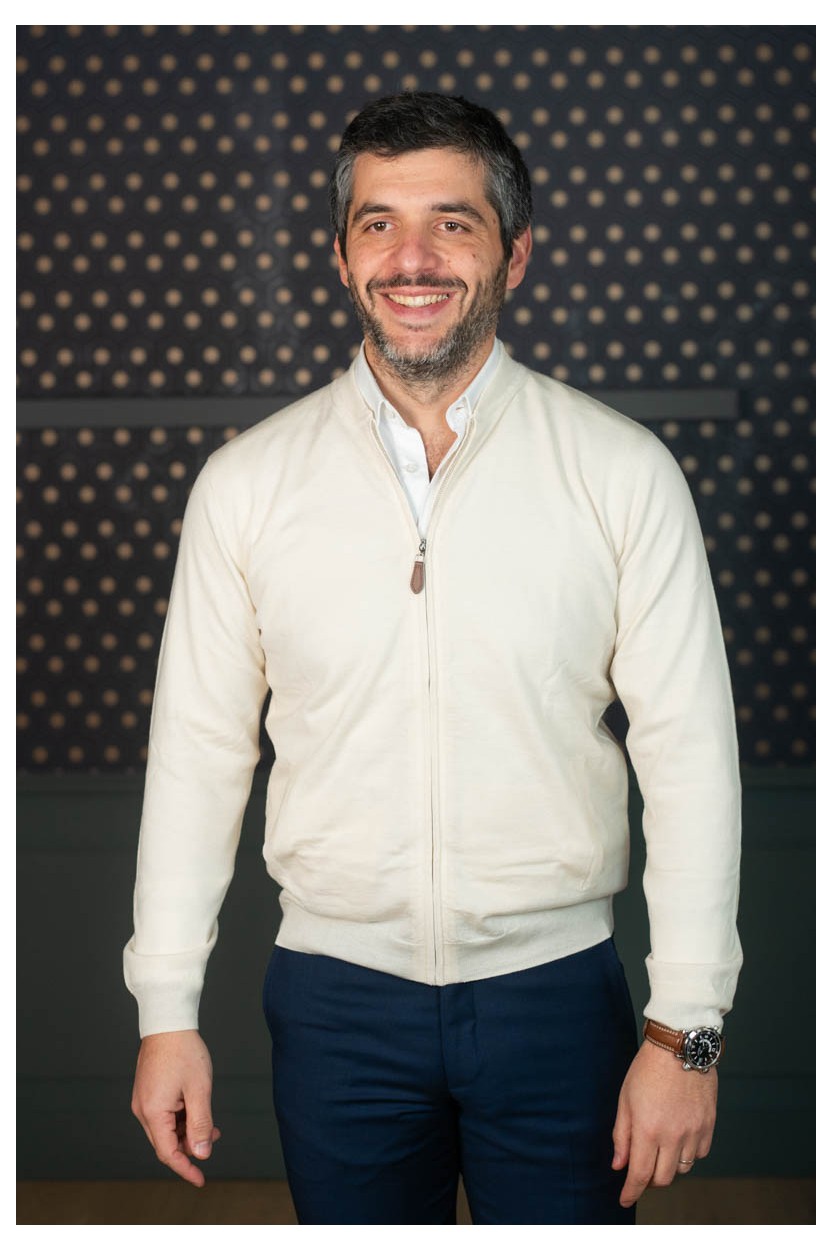 Gilet Zippé Blanc - Jordan Malka